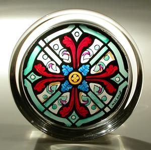 Red Cross Motif (Notre Dame Cathedral) Hand Crafted Paperweight from ...